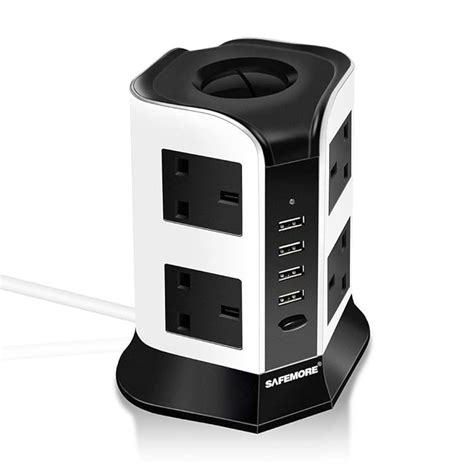 Buy Extension Lead 8 Gang Outlets Surge Protection With 4 USB Ports