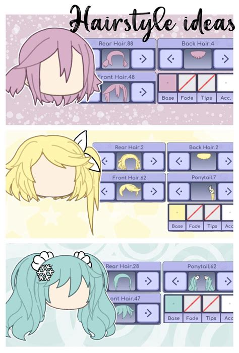 Gacha Life Hairstyle Ideas By Luna Part