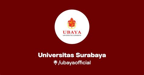 Universitas Surabaya Instagram Facebook Tiktok Linktree