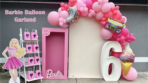 Barbie Balloon Garland Tutorial How To Make A Balloon Garland Como