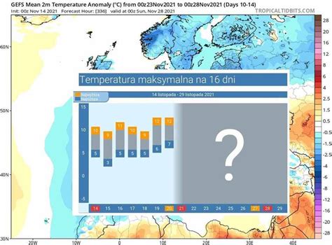Pogoda długoterminowa na 16 dni Pierwszy śnieg i silny mróz w