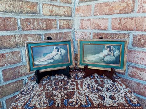 Francisco Goya La Maja Vestida And La Maja Desnuda Framed Prints La