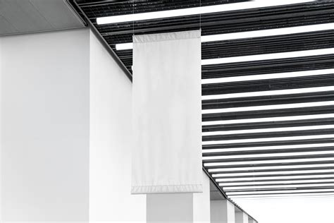 Indoor Vertical Flag Mockup Free Mockup World