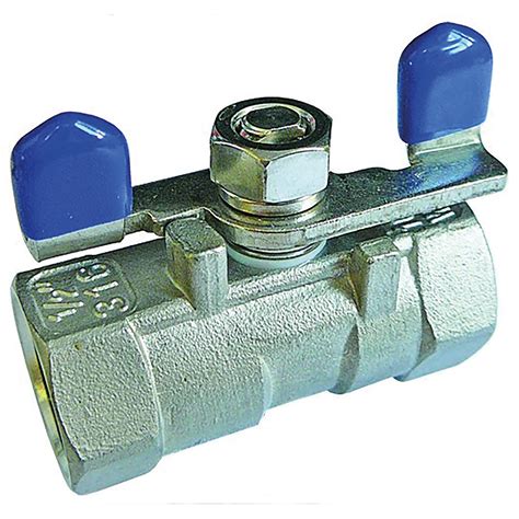3 8 BSPP Female One Piece Butterfly Ball Valve Hydair