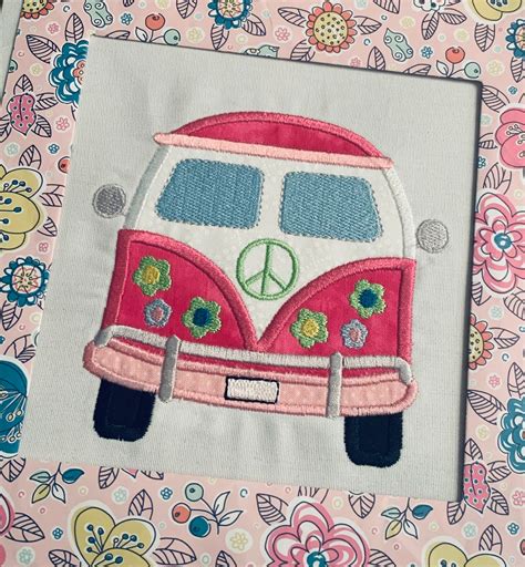 VW Bus Applique Design Vw Bus Applique Volkswagon Bus Applique Design