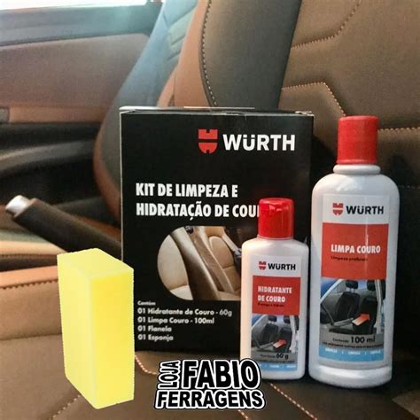 Kit Para Limpar E Hidratar Couro Banco De Couro Wurth