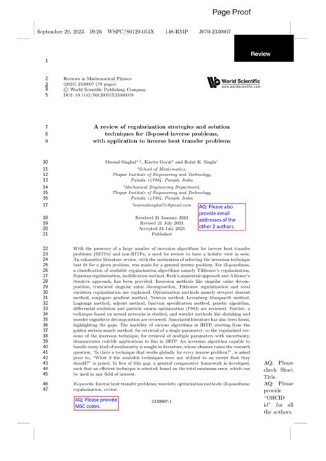 pdf a review of regularization strategies and solution techniques for ill posed inverse