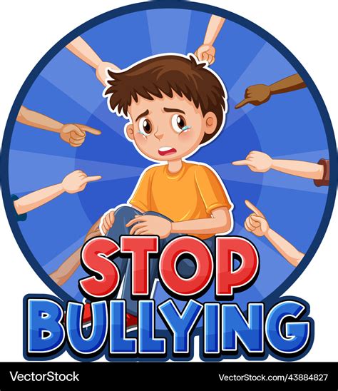 Stop Bullying Stop Sign Cartoon Vector Cartoondealer The Best Porn