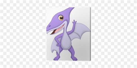 Leinwandbild Pterodaktylus Cartoon Pixers Tranh T M U Kh Ng Long