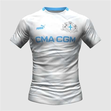 Olympique Marseille 2025 Home Concept FIFA 23 Kit Creator Showcase