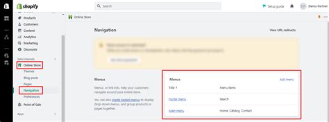 How To Set Up Navigation Menu On Shopify Magecomp