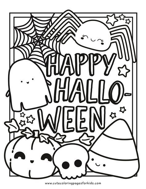 Cute Halloween Coloring Pages Free Printable Pdfs Cute Coloring