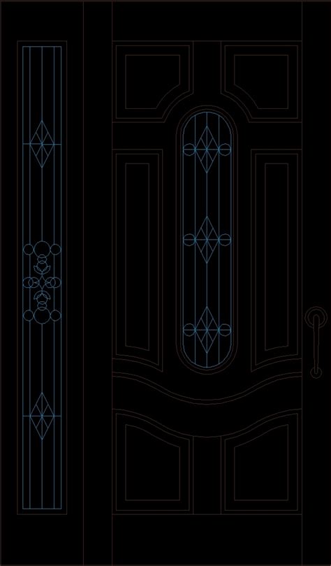 Glazed Doors DWG Block For AutoCAD Designs CAD