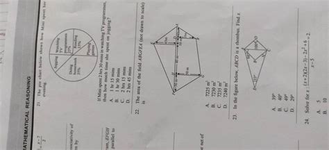 in the figure below abcd is a rhombus find x filo