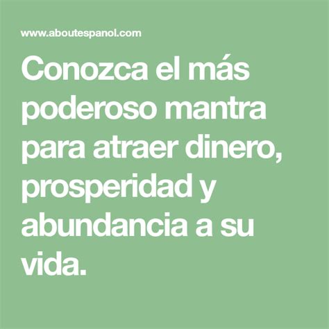Frases Para Atraer Dinero