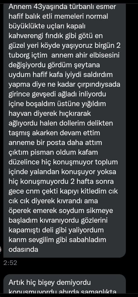TŰRKİYEM İTİRAF ET 18 on Twitter Annesiyle ensens ilişkiyi