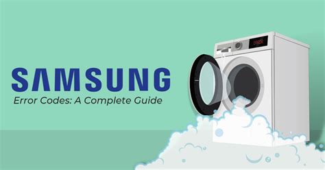 List Of Samsung Front Load Washer Error Codes 51 OFF