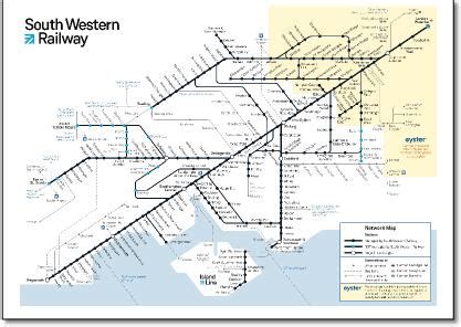 South Western Train Rail Maps