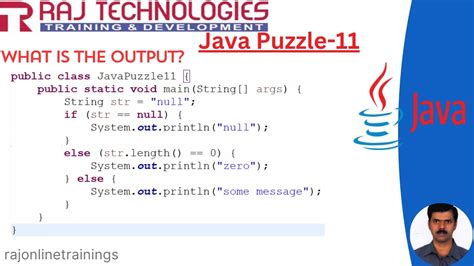 java puzzle 11 java tricky questions java interview questions rajonlinetrainings youtube
