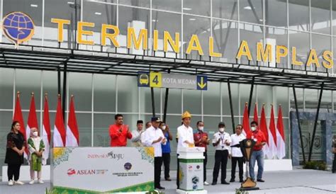 Presiden Jokowi Resmikan Dua Terminal Bis Di Sumut