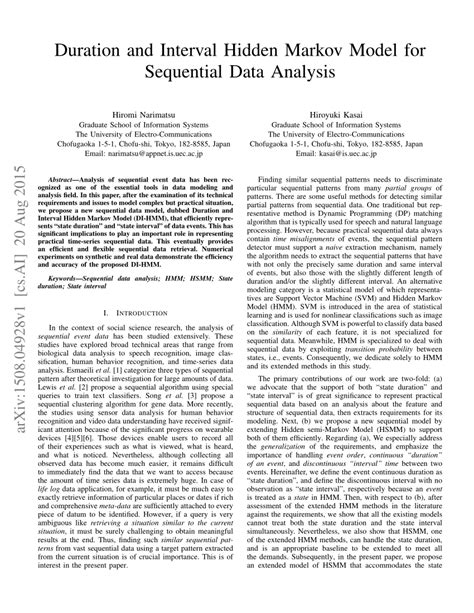 pdf duration and interval hidden markov model for sequential data analysis