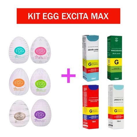 Kit Egg Excita Max Ovo Masturbador Excitante Masculino Shopee Brasil