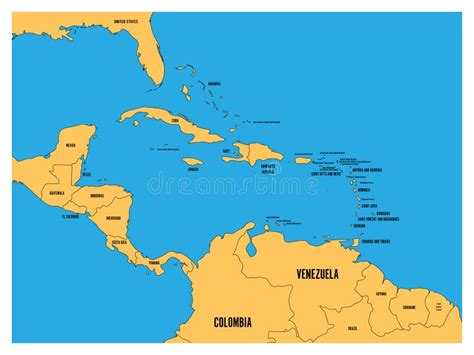 Mapa Fisico America Central Caribe Online Innoem Eng Psu Ac Th