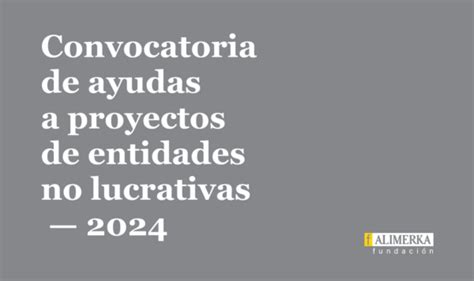 Ayudas Convocatoria De Ayudas A Proyectos 2024