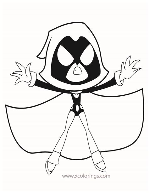 Raven From Teen Titans Coloring Pages