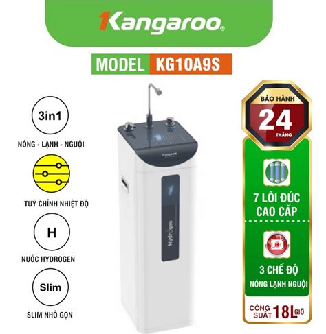 Máy lọc nước Kangaroo Hydrogen Slim nóng lạnh KG10A9S Kangaroo Shop