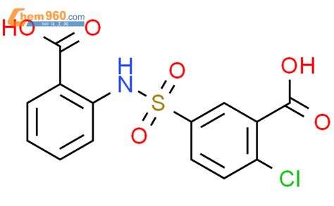 91 36 1 Benzoic acid 5 2 carboxyphenyl amino sulfonyl 2 chloro 化学式