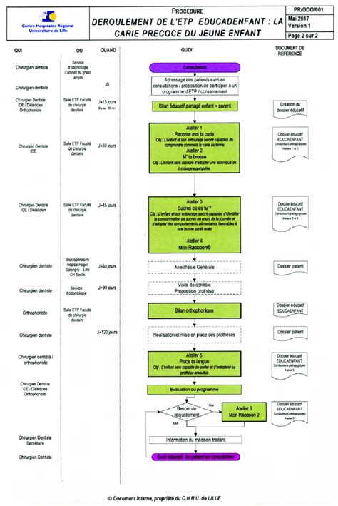 Logigramme Du Parcours De Soins De L Enfant Porteur De CPE Au CHU De