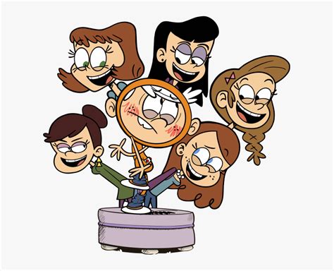 Luna Loud Leni Loud Luan Loud Lisa Loud Lola Loud Lincoln Loud House Leni Friends Hd Png