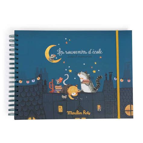 Album souvenirs d école Français Anglais Les Moustaches Moulin Roty
