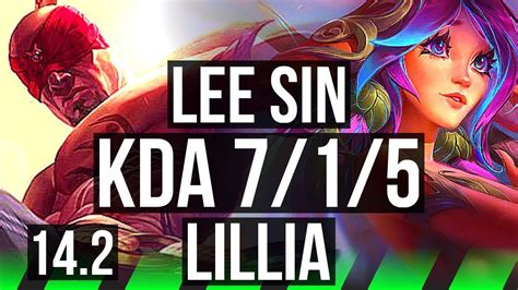 Lee Sin Vs Lillia Jng Games Kr Master Youtube