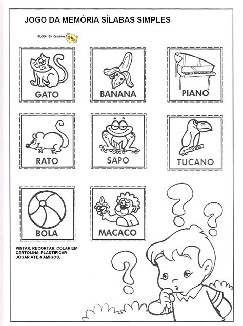 Alfabetização jogo da memoria para educação infantil e series iniciais