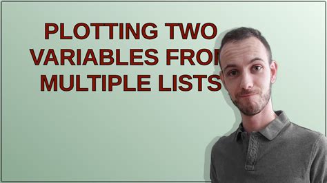 mathematica plotting two variables from multiple lists youtube