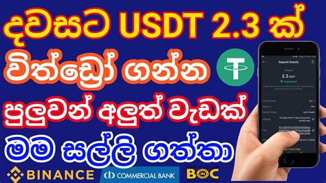 How To Earn Usdt Online Best Usdt Site Sinhala New E Money Site