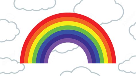 Desenhos de Arco Íris para Colorir e Imprimir
