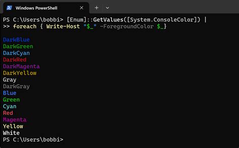 powershell how to use write host with specific colors collecting wisdom
