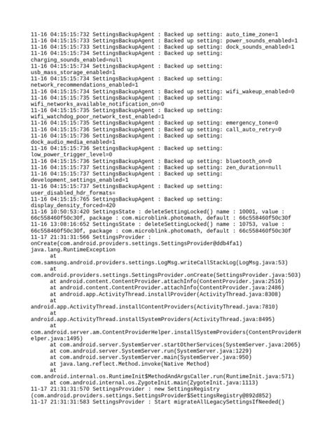 settingsprovider pdf java programming language backup