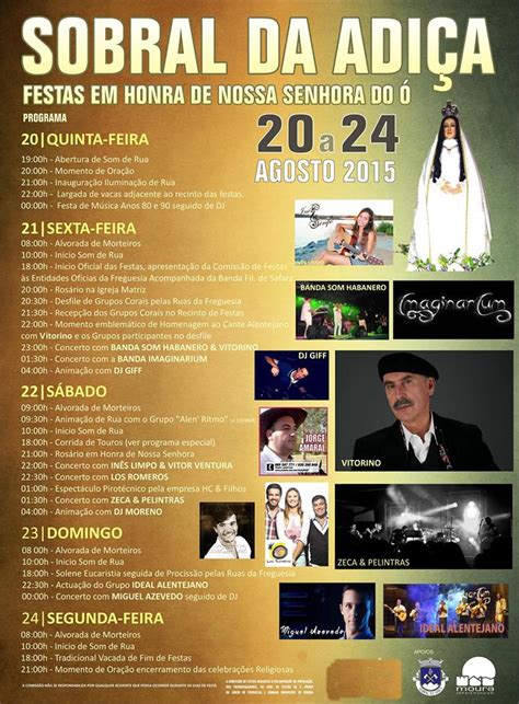 Sobral Da Adi A Festas Em Honra De Nossa Senhora Do