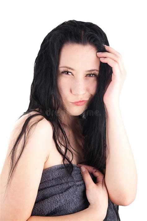 Le Femme Veut Une Coupure Neuve De Cheveu Image Stock Image Du