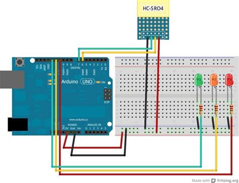 Obstacle Sensor Using Arduino And Hcsr Buildcircuit