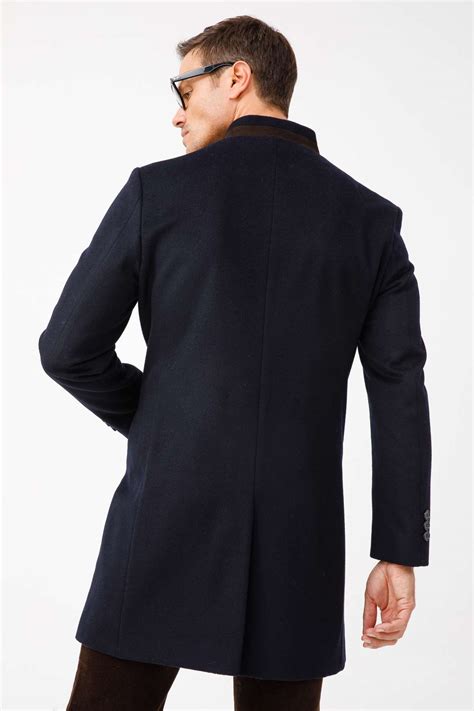 ERKEK LACİVERT SLIM FIT DAR KALIP STD KABAN