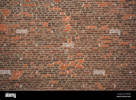 Rustic Brick Wall Texture Pattern As Urban Background Retro Toned