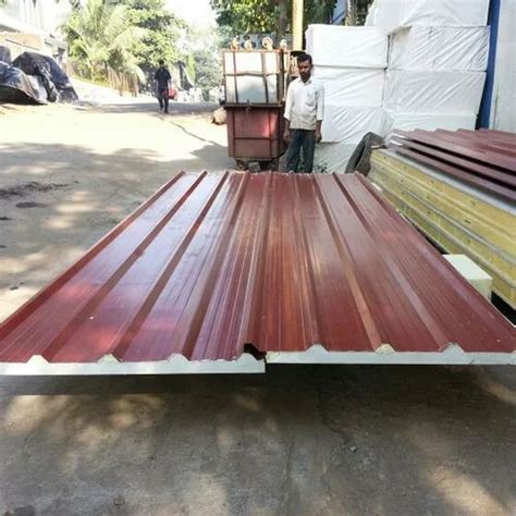 Color Coated Puf Roofing Sheets For Cold Insulation Thickness 30 Mm