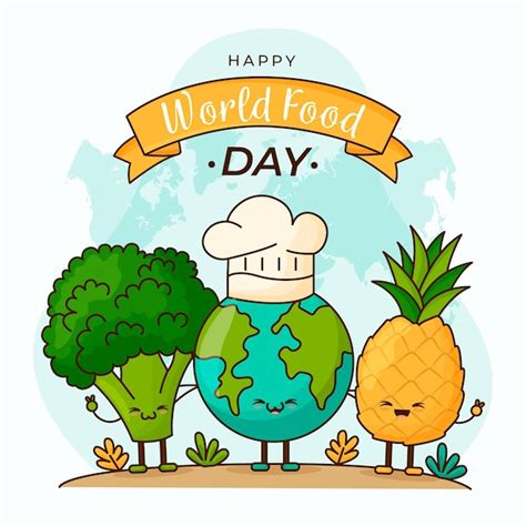 Tema de ilustración del día mundial de la alimentación Vector Gratis