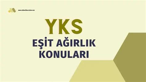 Ayt E It A Rl K Konular Ve Soru Say Lar Rehberl K Serv S M