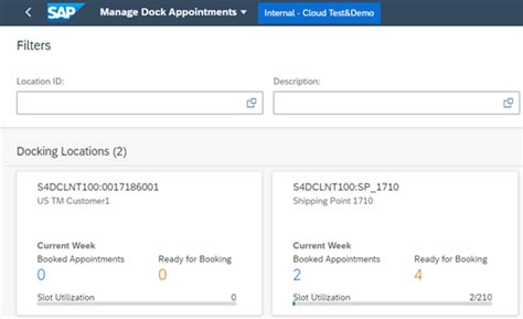 SAP BN4L Manage Dock Appointments Enabling Role SAP Community